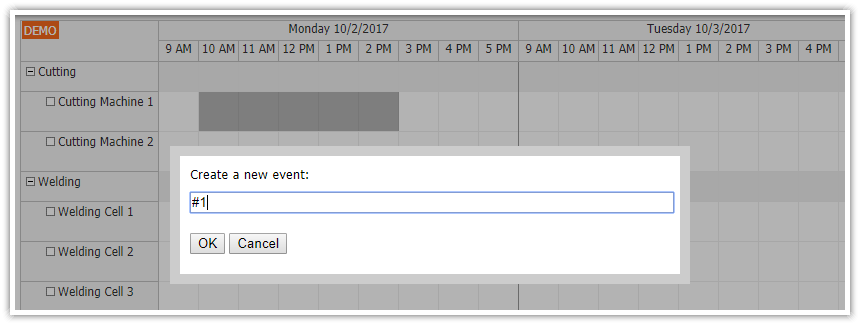 Machineproduction Job Scheduling Web Application Springjava Daypilot Code 1898