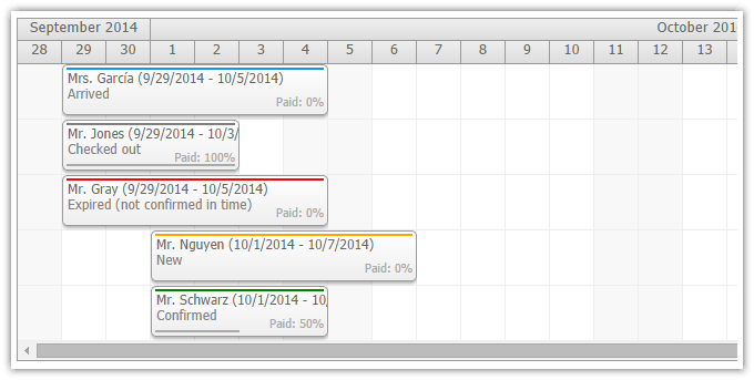 HTML5 Hotel Room Booking (JavaScript/PHP/MySQL) | DayPilot Code