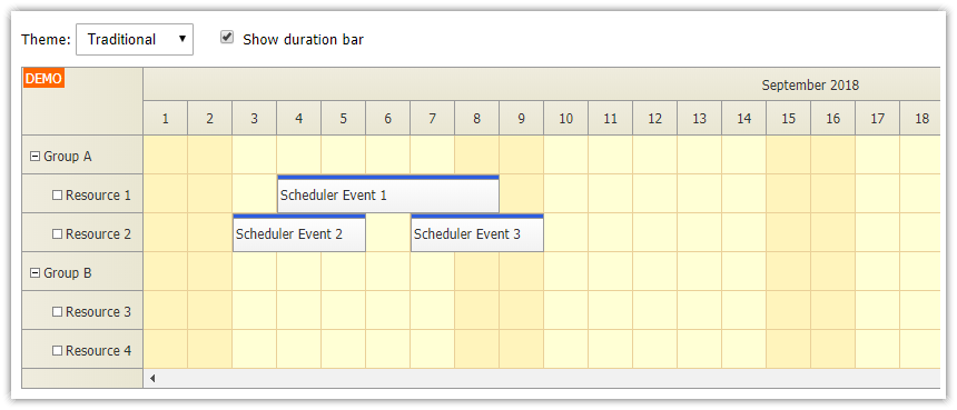 Angular Scheduler: CSS Themes | DayPilot Code Angular Scheduler: CSS Themes | DayPilot Code
