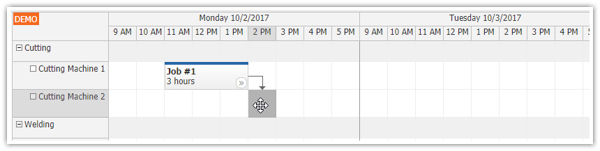 Machineproduction Job Scheduling Web Application Springjava Daypilot Code